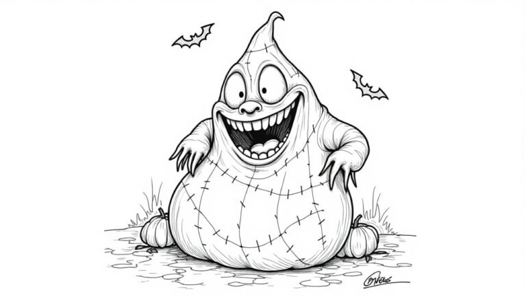 10 Nightmare Before Christmas Oogie Boogie Coloring Pages