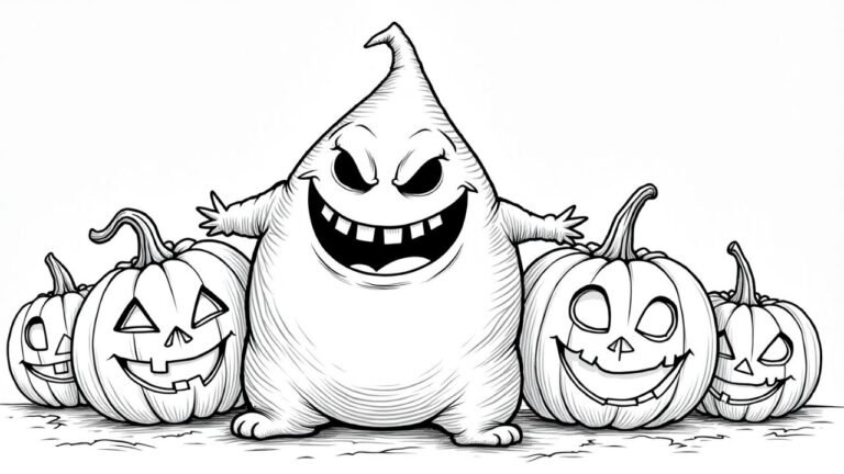 10 Nightmare Before Christmas Oogie Boogie Coloring Pages